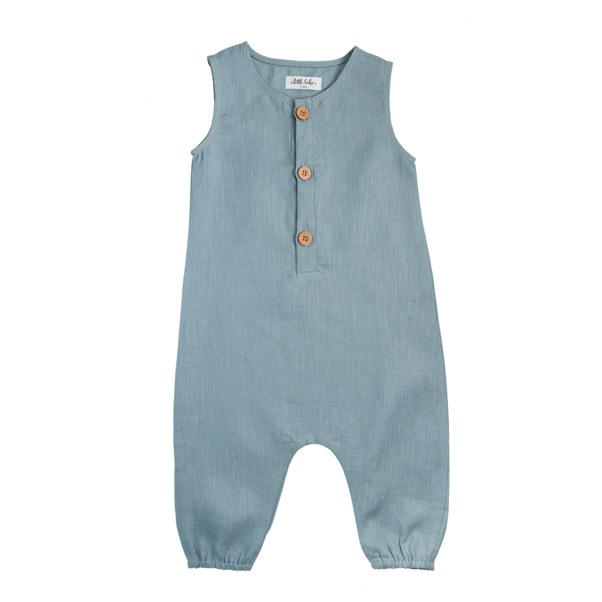 'Nomad' Button Up Romper - Duck Egg Blue – The Little Boho Co.