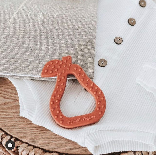 'Pear' Silicone Teethers – The Little Boho Co.